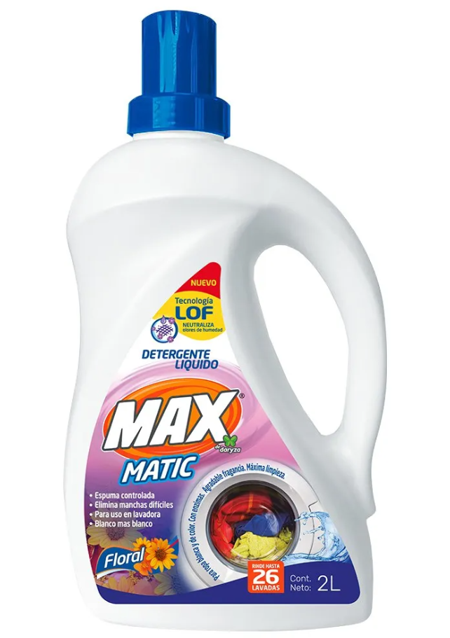 DETERGENTE LIQUIDO MATIC X FRASCO 2 LT - MAX DARYZA